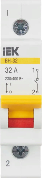 Выключатель нагрузки IEK / ИЭК ВН-32 мини-рубильник, 1П 32A, MNV10-1-032 / разъединитель ...