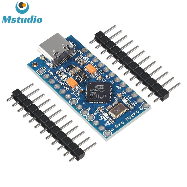 Микроконтроллер Плата Pro Micro на базе ATmega32U4 (аналог Leonardo ...