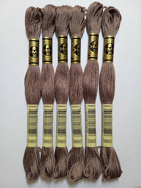 Мулине DMC (Франция) Набор ниток мулине, 8 м, 6 шт DMC-3860_6 - купить ...