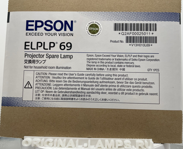 Epson ELPLP69 / V13H010L69 / (OM) оригинальная лампа в оригинальном ...