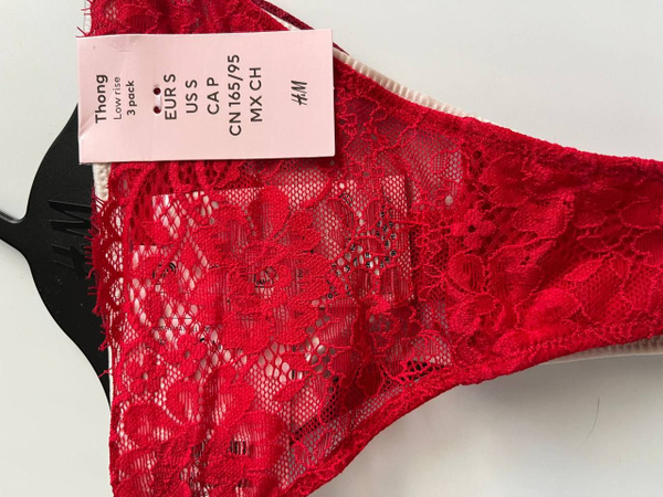 Комплект трусов стринги H&M, 3 шт - купить с доставкой по выгодным ценам в интернет-магазине ...