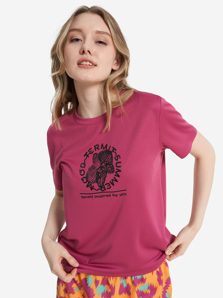 Рашгард Женский Termit розовый, размер 38, 40 Полиэстер Плавание Спортивный купить c доставкой ...