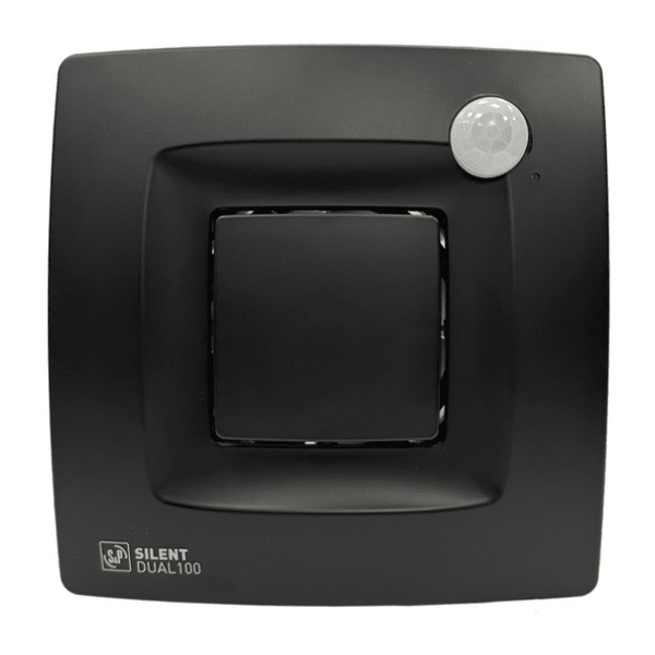 SILENT DUAL 100 MATT BLACK (220-240V 50HZ) RE Вентилятор - купить с ...