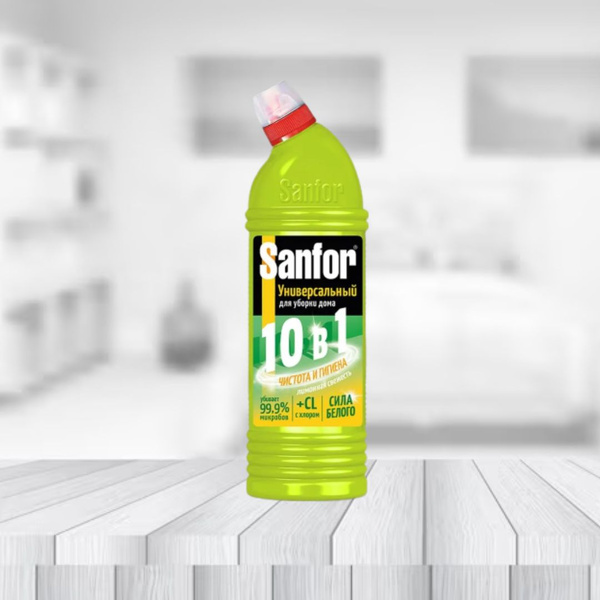 Средство санитарно-гигиеническое Sanfor Универсальный для уборки дома 10 в 1, 0,7 л - купить с ...