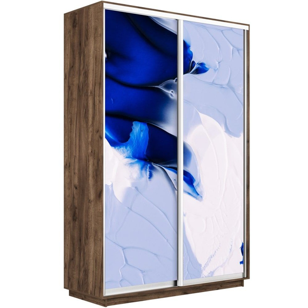 Шкаф-купе Мебельная компания Е1 Экспресс фотопечать1010 Абстракция бело ...