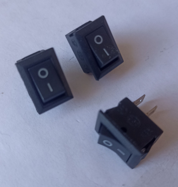 Переключатель клавишный kcd1-101 3A 250V . 3шт - купить с доставкой по ...