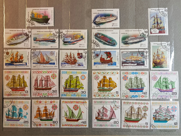 Марки Мира 1981. Шикарная подборка: "Корабли" - 4 серии, 26 шт. Гашение. Делюкс купить на OZON ...