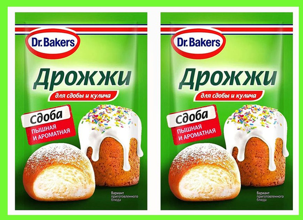 Характеристики дрожжи для сдобы и кулича DR.BAKERS - 2 пакетика по 8 г подробное описание товара ...