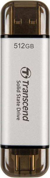 Transcend 512 ГБ Внешний SSD-диск ESD310 (TS512GESD310S), USB 3.1;USB 3 ...