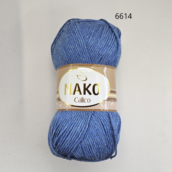 Пряжа Nako Calico (Нако Калико ), цвет- 6614, Джинс - 2 мотка - купить ...