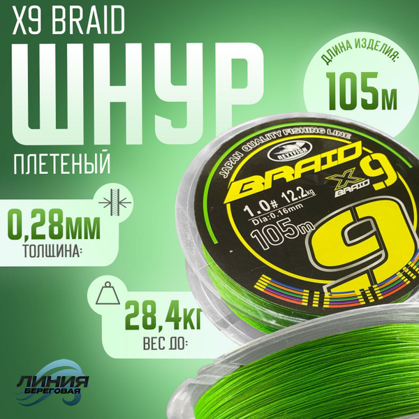 Плетеный шнур для рыбалки State Fishing, 105 м купить по выгодной цене ...