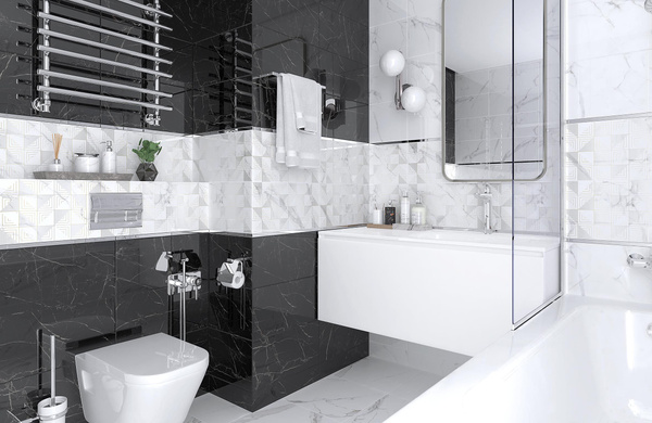 Laparet Total Плитка настенная чёрный 34051 25х50 купить на OZON по низкой цене (1834363541)