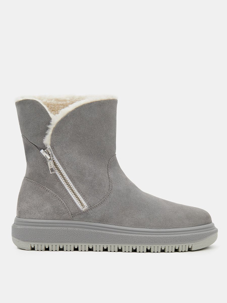 Ботинки Женский Ralf Ringer серый, размер 39 Зима 5 Молния Без каблука Россия купить c доставкой ...