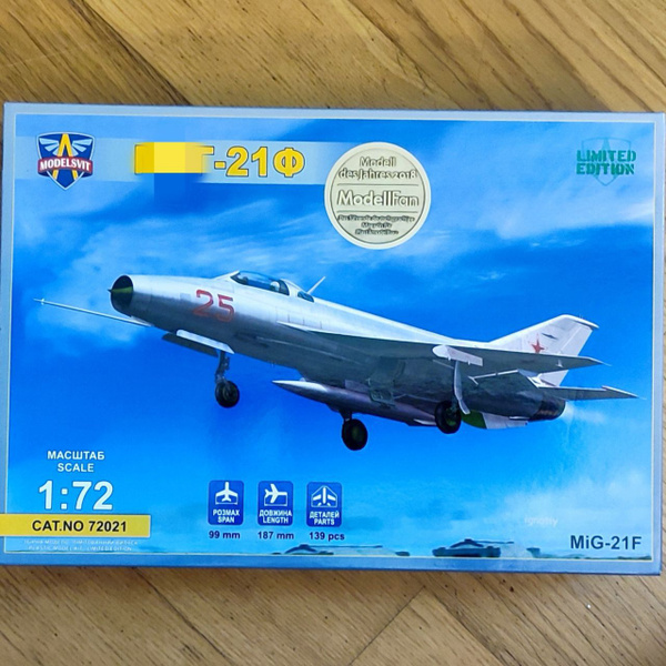 Сборная модель самолета-истребителя Тип 21Ф, Modelsvit, MSV 72021, 1/72 ...