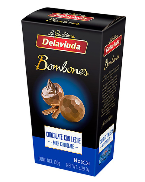 Шоколадные конфеты Delaviuda Bombones из молочного шоколада, 150г ...