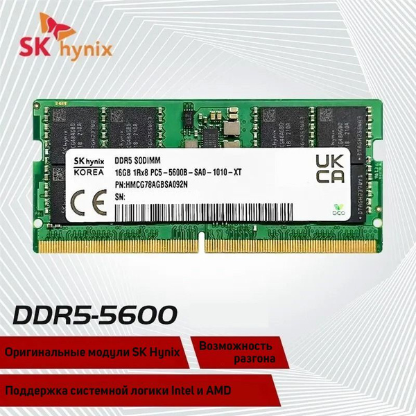 Модуль оперативной памяти SK hynix DDR5 1x8 ГБ (DDR5_8Gb) - купить по выгодной цене в интернет ...