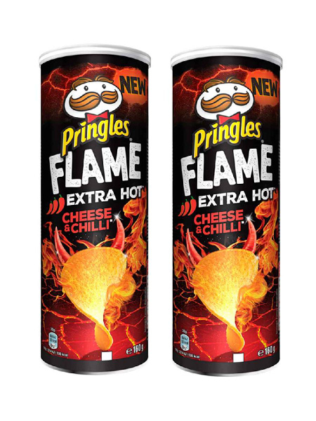 Чипсы Картофельные Pringles Flame Cheese and Chilli, 160 г х 2 шт ...