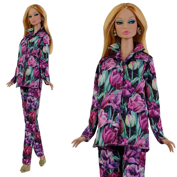 Одежда для куклы 29 см. типа барби пижама "Куколкины сны" принт ...