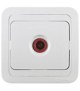 Розетка телевизионная с рамкой оконечная с/у белая IP20 Makel Mimoza купить на OZON по низкой ...