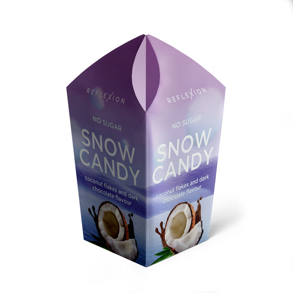 Конфеты без сахара кокос в тёмном шоколаде Reflexion SNOWCANDY 12 шт по ...