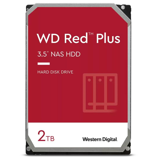 Жесткий диск Western Digital 2TB 3.5" Red Plus 5400RPM (WD20EFPX) HDD 2 ...