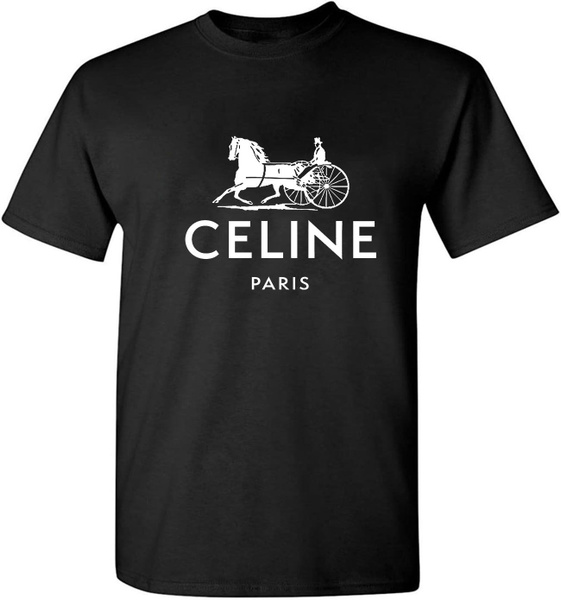Футболка CELINE, размер 56, цвет черный, 棉花 - купить по выгодной цене в ...