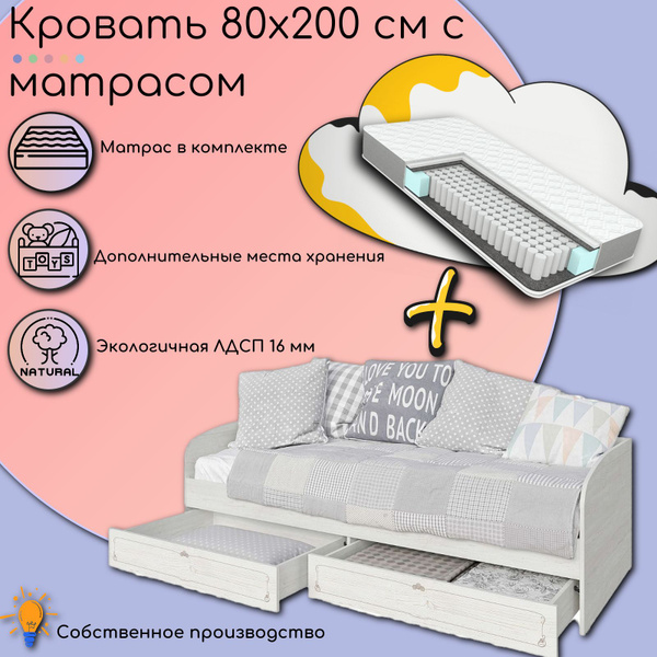 Односпальная кровать 90026811 Сканд-Мебель - купить по выгодной цене в ...