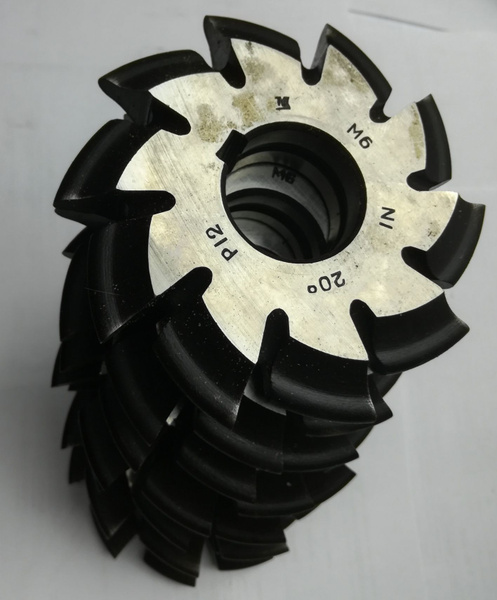 Фреза дисковая зуборезная модульная М6,0 20 Р6М5(Р12) (к-т из 8шт ...