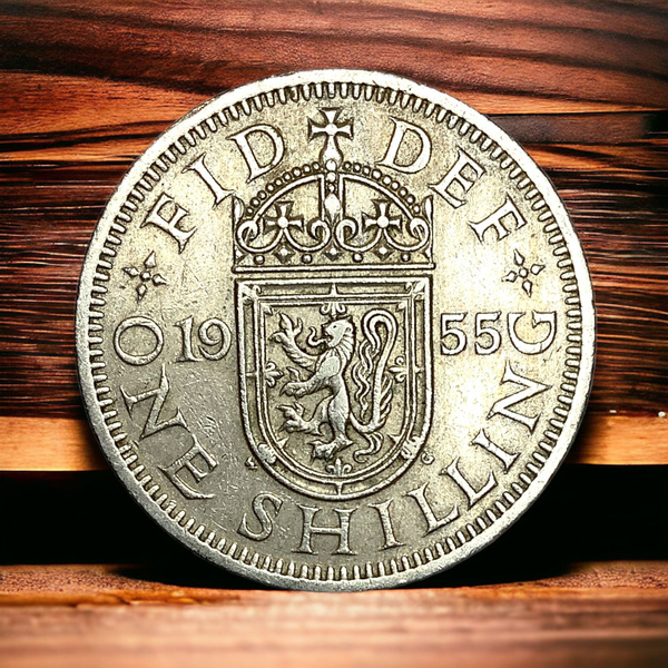 Монета Великобритания 1 шиллинг 1955 года. Елизавета II - купить в интернет-магазине OZON с ...