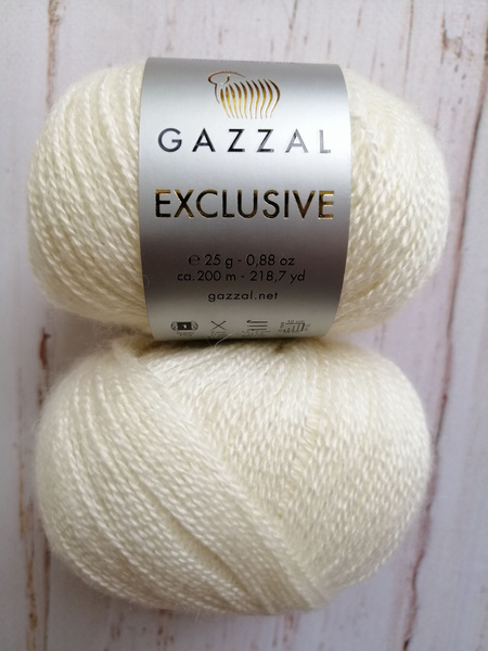 Пряжа Gazzal Exclusive (Газзал Эксклюзив) 9909 (2 мотка) - купить с ...