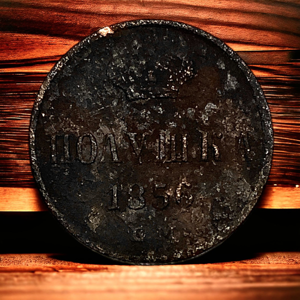 Монета Российской Империи Полушка 1856 года, ЕМ. Александр II - купить в интернет-магазине OZON ...