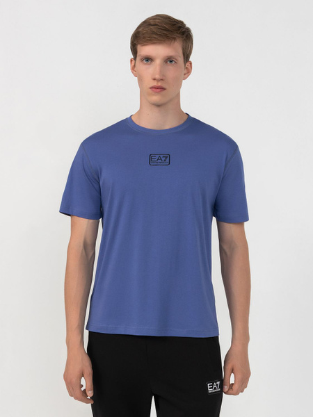 Футболка EA7, размер 54, 56, цвет синий, хлопок 100% - купить по выгодной цене в интернет ...
