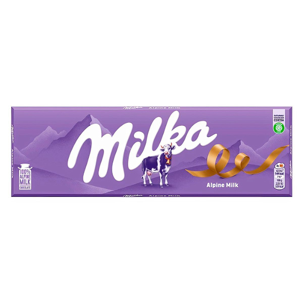 Гигантская шоколадная плитка Milka Mmmax Alpine Milk Милка Молочный