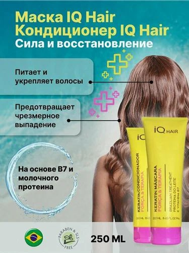 IQ HAIR Косметический набор для волос, 250 мл - купить с доставкой по ...