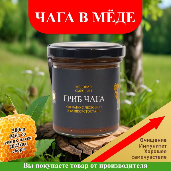 Чага гриб Мед натуральный и огневка, Дикий мёд - купить с доставкой по ...