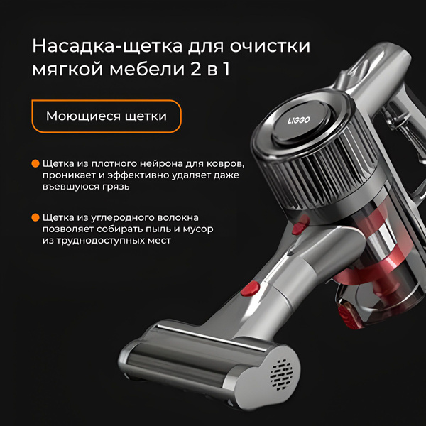 Пылесос беспроводной LIGGO для дома купить на OZON по низкой цене (1868347510)