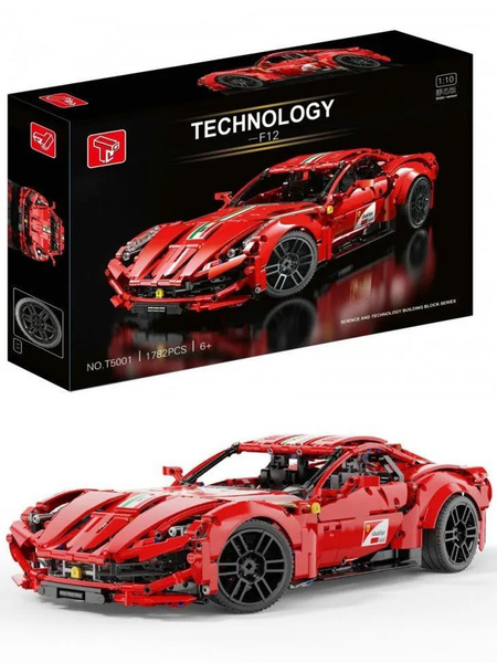 Конструктор T5001 "Гоночный суперкар Феррари F12", 1782 детали ...