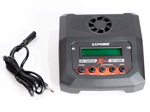 Универсальное зарядное устройство G.T.Power X2MINI Dual Power 19-26/220В, 10Aх2 - GTP-X2MINI ...