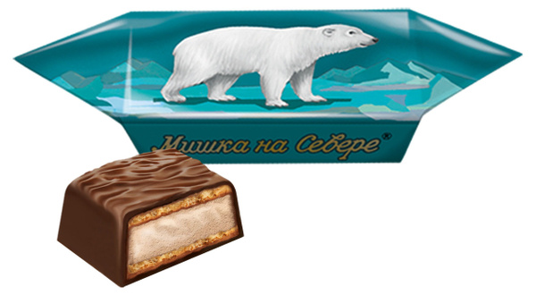Конфеты Мишка на севере 1 кг фабрика им Крупской купить с доставкой