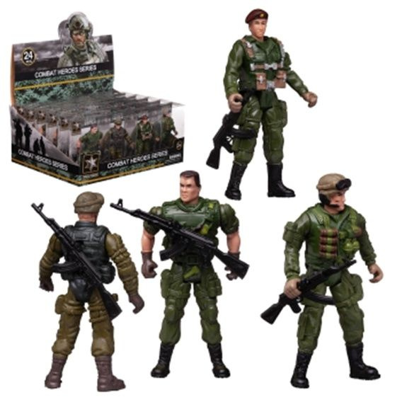 Фигурка солдатика Junfa в коробочке "Герои" серия 3, в дисплее 24 шт (WP-12454) - купить с ...