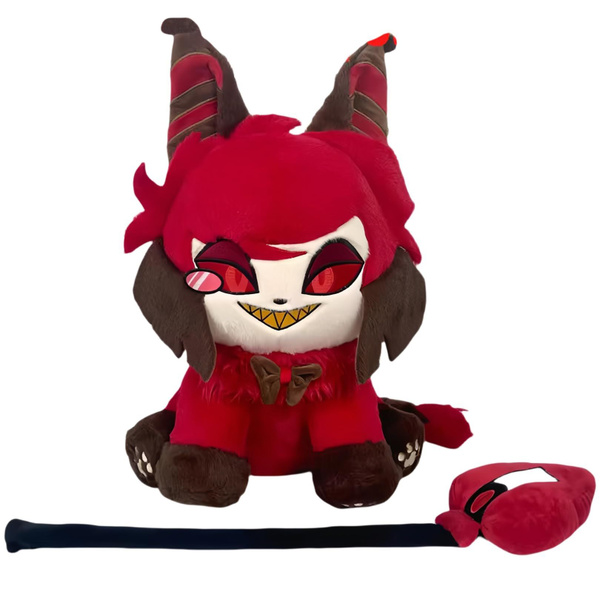 Hazbin Hotel Plush Red Husk Meow, Мягкие игрушки Alastor Meow, Мягкие ...