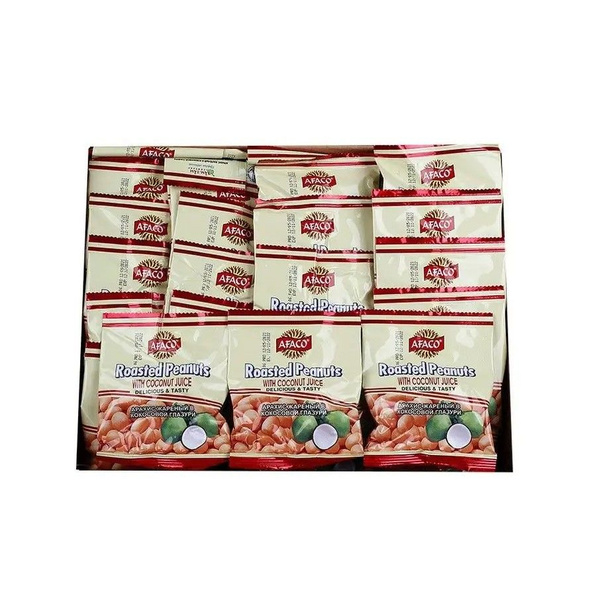 Арахис в кокосовой глазури (100 шт по 25г) AFACO, 2500 г - купить с ...