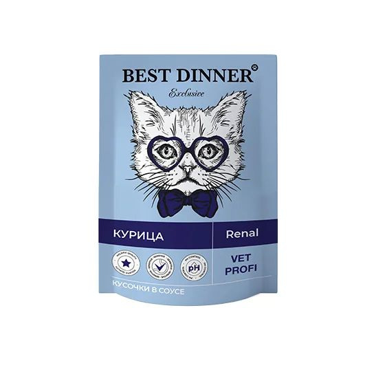 Влажный корм Best Dinner Exclusive Vet Profi Renal для кошек, для ...