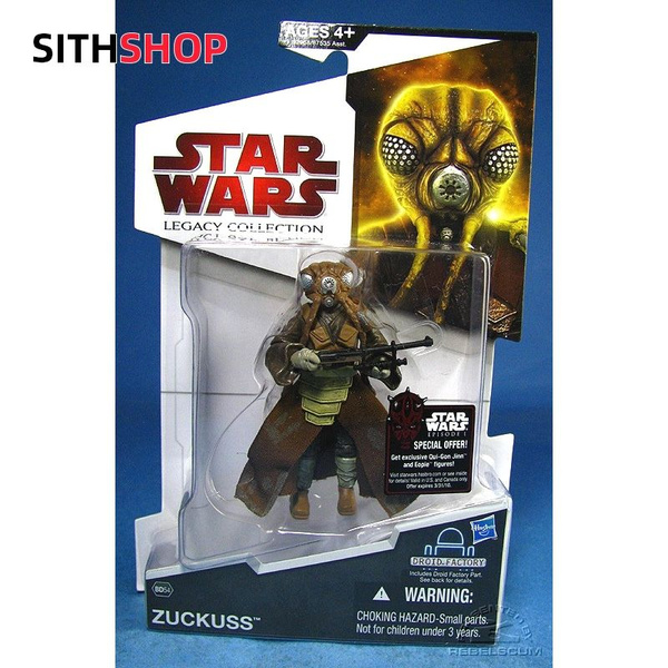 Фигурка Hasbro Star Wars Legacy Collection Bounty Hunter Zuckuss 3.75 ...