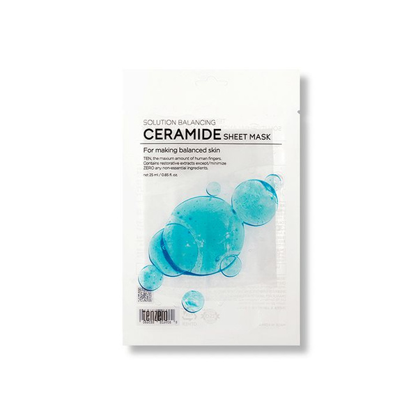 Тканевые маски для лица TENZERO SOLUTION BALANCING CERAMIDE SHEET MASK ...