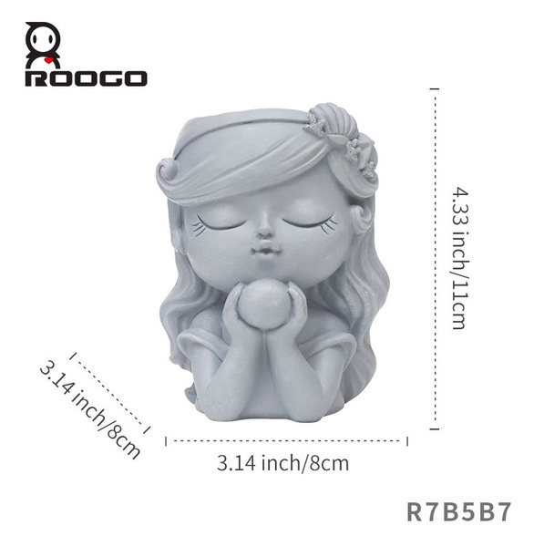 Roogo Горшок для цветов, 11 см х 8 см х 8 см, 0.61 л, 1 шт - купить с ...