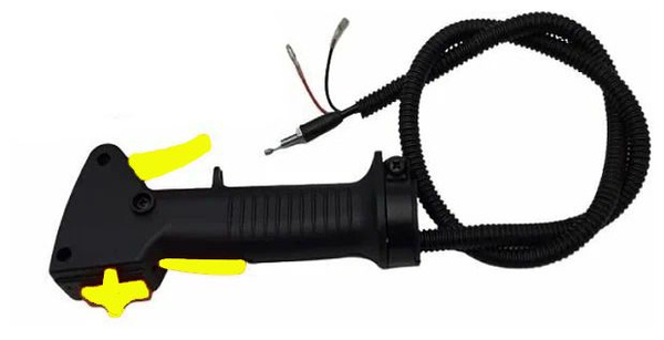 Ручка Правая с кнопкой пластиковая для триммера, мотокосы 26,33,43,52 см3 - купить по выгодной ...