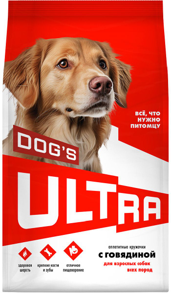 ULTRA DOG S для взрослых собак всех пород с говядиной (3 кг) - купить с ...