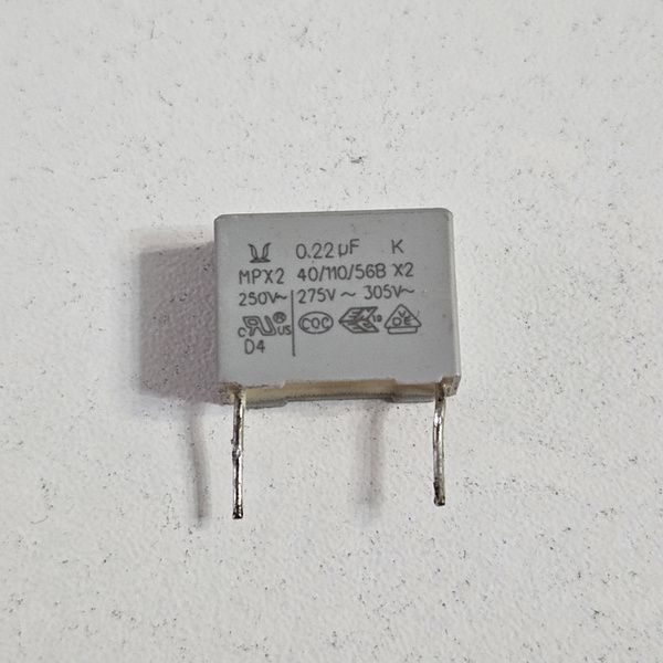 MPX-40/110/56B, пленочный конденсатор 0.22uF /275V (демонтаж) Orig ...