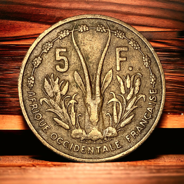 Монета Западная Африка 5 франков 1956 года. Фауна - купить в интернет-магазине OZON с быстрой ...